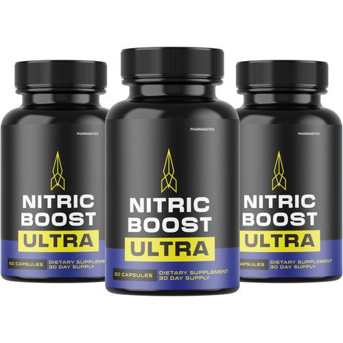 Nitric Boost Ultra For Men ED Organic Charge Supplement - 3 Bottles | eBay