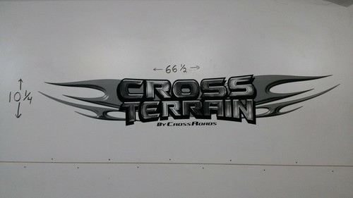 CROSS TERRAIN by CROSSROADS RV CAMPER RACE TRAILER TRUCK 4X4 DECAL ...
