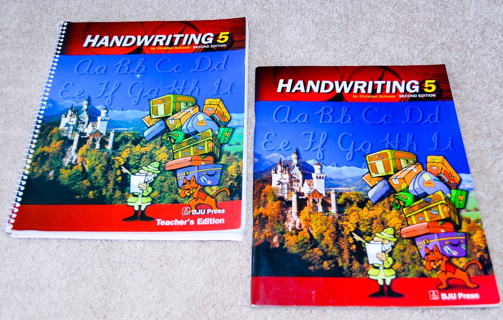 BJU Bob Jones 5th grade HANDWRITING 5 SET Student Workbook Teacher ...