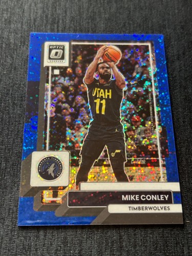 2022-23 Donruss Optic Mike Conley BLUE SPARKLE PRIZM #65/180 SP card no ...