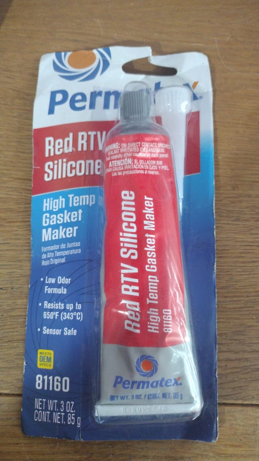 Permatex 81160 High Temperature Red RTV Silicone Gasket - 85g for sale ...