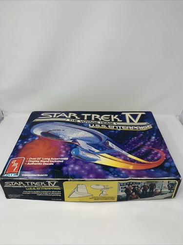 1986 Star Trek IV Voyage Home USS Enterprise Model Kit & Poster ERTL ...