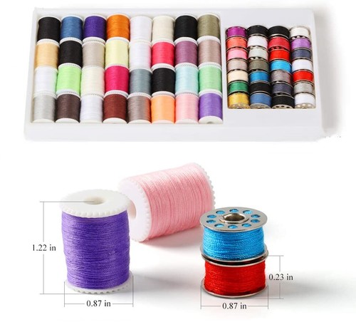 60pcs Sewing Thread Assortment Cotton Spools Thread Set for Sewing ...