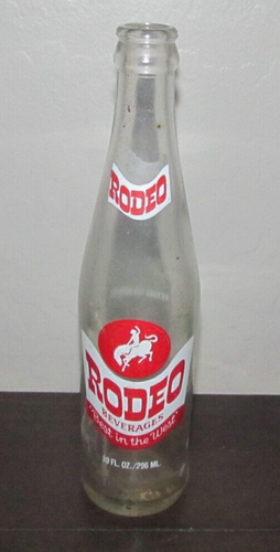 Vintage RODEO Beverage Soda Bottle Best In The West 10 Oz New Richmond ...