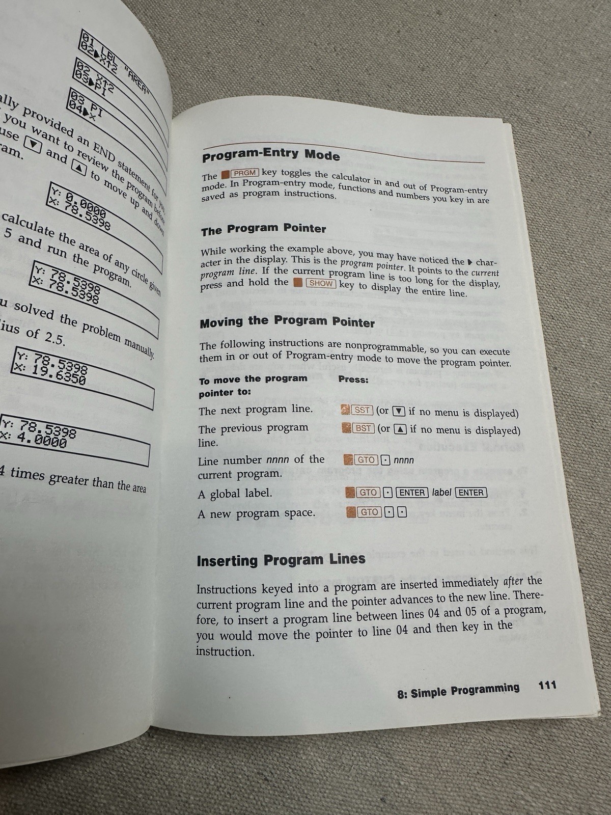 Hewlett Packard HP-42S RPN Scientific Calculator Owners Manual Edition ...