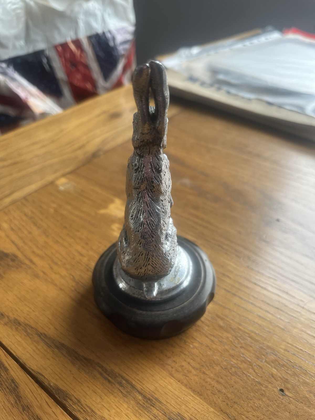 VINTAGE 1930s ALVIS HARE RADIATOR CAP CAR MASCOT PRE WAR HOOD ORNAMENT ...