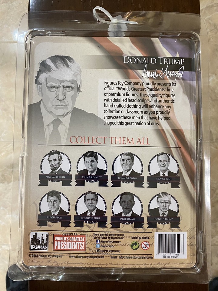 Donald Trump Blue Suit U.S. Presidents Figures Toy Company Action ...