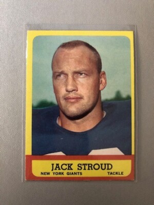 1963 Topps #53 Jack Stroud (New York Giants) Short Print | eBay