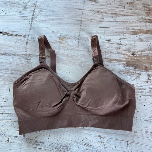 Kathy Maternity Full Coverage Nursing Bra One Size Brown Wirefree | eBay
