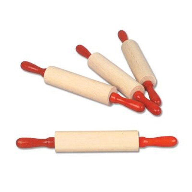 7.5 Wood Childs Rolling Pin Play Doh Kitchen Party Fun by Rin Toy for ...