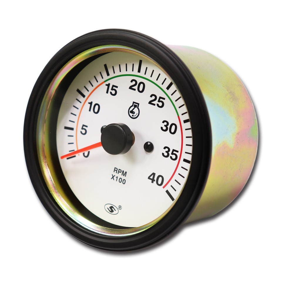85mm 3-3/8" Universal Tachometer 4000 RPM For Diesel Engine Alternator ...