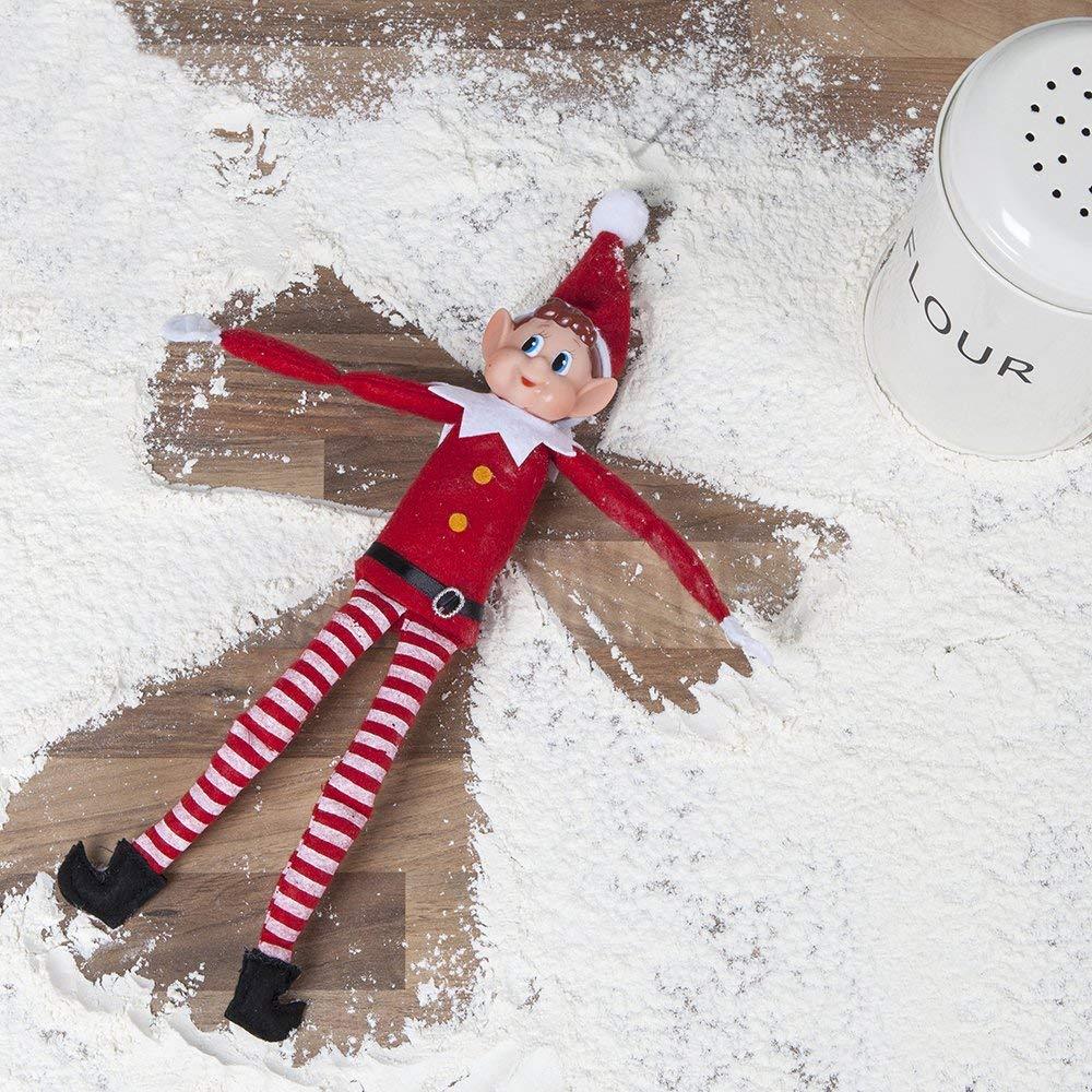 ELVES BEHAVING BADLY 12" RED XMAS SHELF ELF NAUGHTY LITTLE BOY ELFIE ...