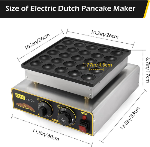 Mini Pancake Maker 25PCS Mini Dutch Pancake Maker 950W Mini Pancakes ...