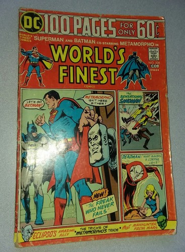 World's Finest Comics #226 martian manhunter origin 1974 DC comics 100 ...