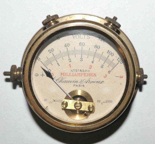 Voltmètre milli-ampèremétre Chauvin Arnoux pour radio TSF batterie | eBay
