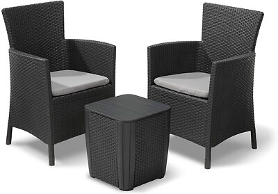 Set Keter Iowa Balcony Graphite | eBay