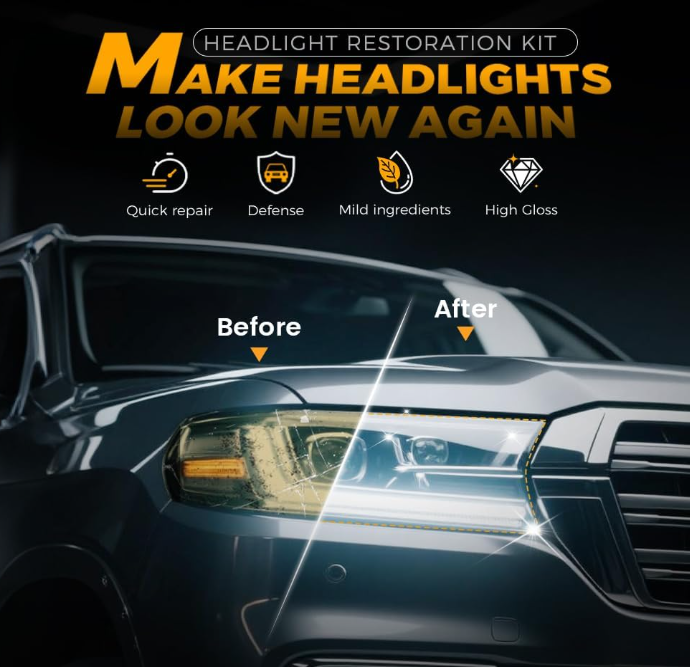 Automotive Headlamp Restoration Fluid Kit,2026 New Headlight ...