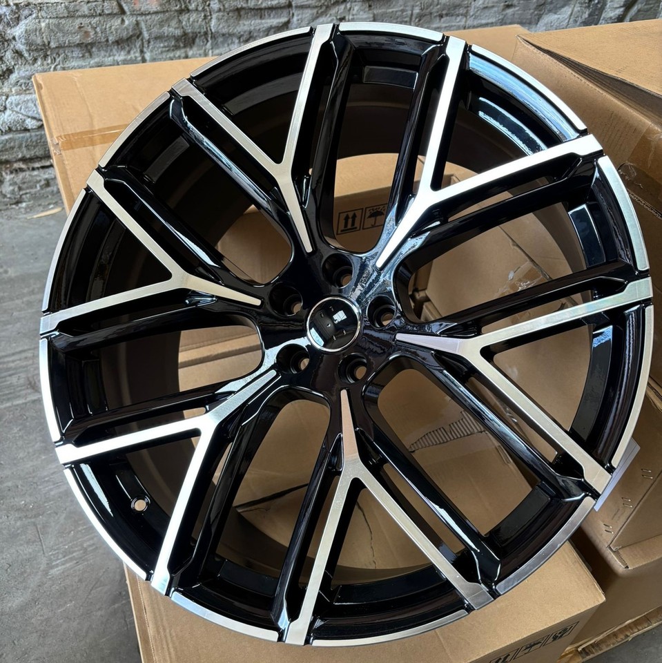 22" AUDI RS6 C7 C8 GLOSS BLACK/POL 2025 RSQ8 Design 10j Alloy Wheels X4 ...