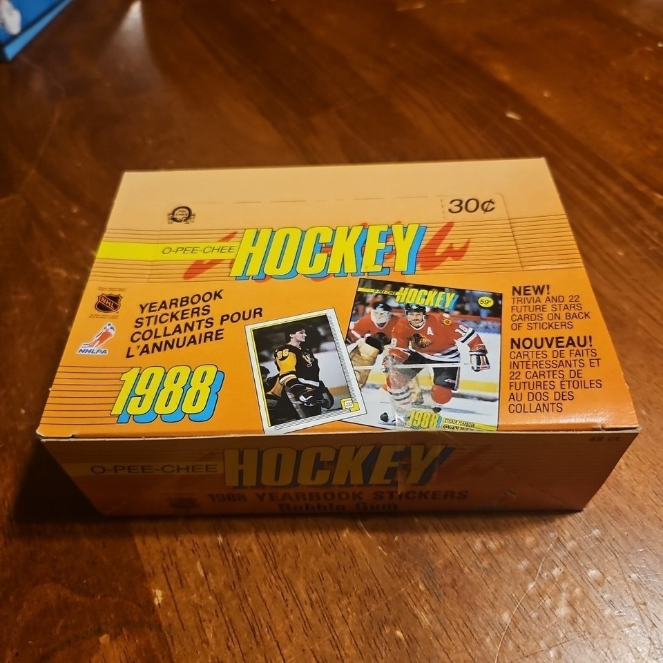 1988-89 OPC O-Pee-Chee Hockey Sticker Box (48 Packs) | eBay