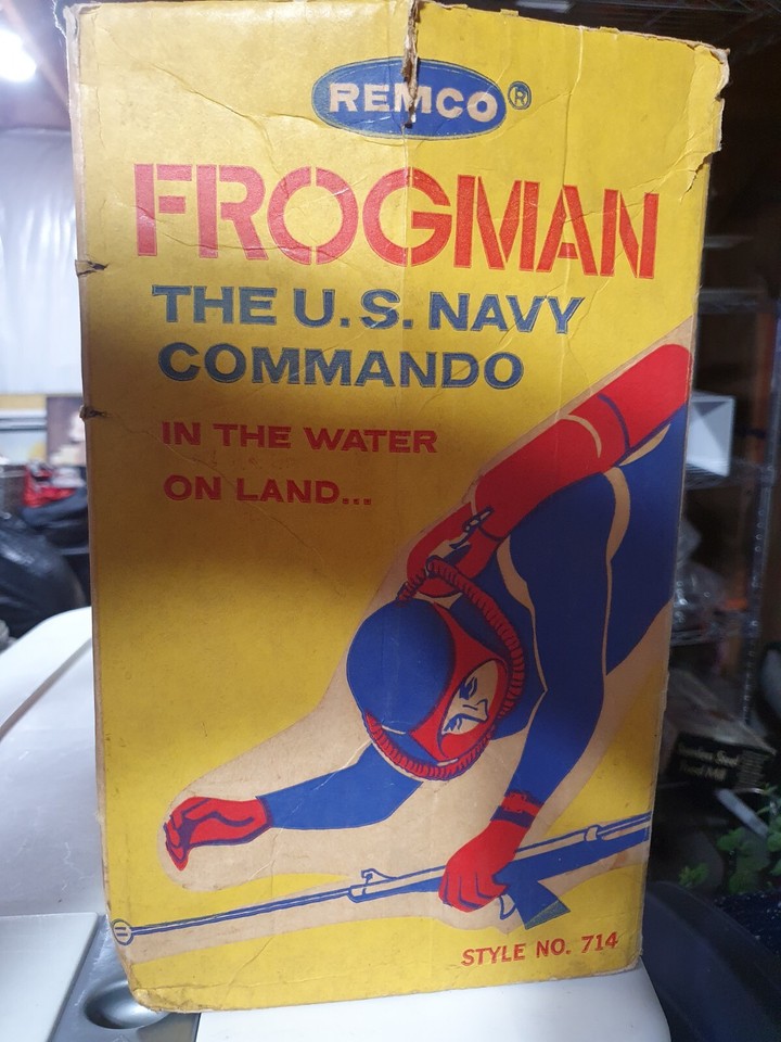 Vintage Remco Frogman Box Only NEW PICS | eBay