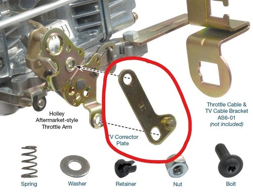 ,TH200C/4R 4L60 AOD TV Cable Corrector Kit Holley CarburetorsAS4-04K ...
