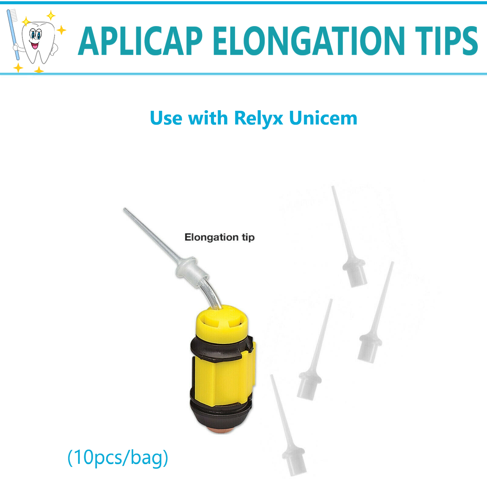 Dental Elongation Tip RelyX Fiber Post Elongation Tips, 77550, 10Pcs/Bg ...