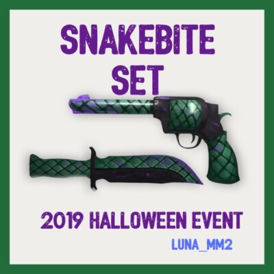 SNAKEBITE SET MM2 🌙HALLOWEEN 2019🌙 SUPER FAST DELIVERY | eBay