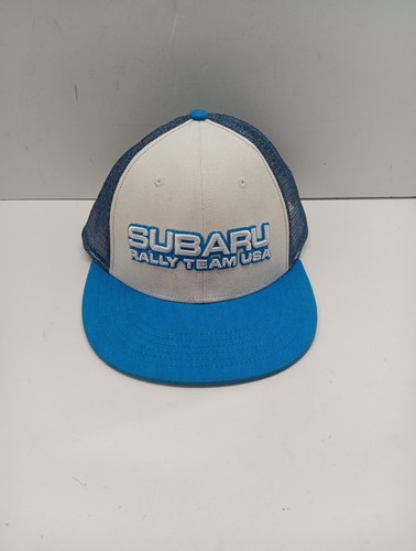 Subaru Rally Team USA Hat Mesh Flat Brim Cap Reflective Blue SAMPLE ...
