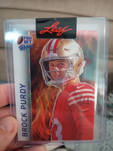 2024 Leaf Pro Set Metal Retro BROCK PURDY Fire Pre-Production Proof 1/1 ...