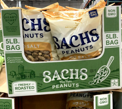 Sachs Unsalted In-Shell Roasted Peanuts ZERO Trans Fat 5 LB | eBay