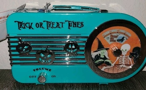 Mr. Halloween Trick or Treat 4 Tunes Decorative Teal Pumpkins Radio ...