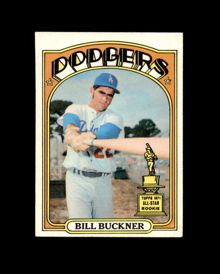Bill Buckner Signed Original 1972 Topps Los Angeles Dodgers Autograph ...