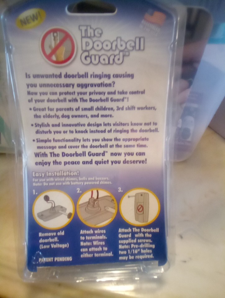 NEW "The Doorbell Guard" - Door Bell Lock - Stop People from Ringing ...