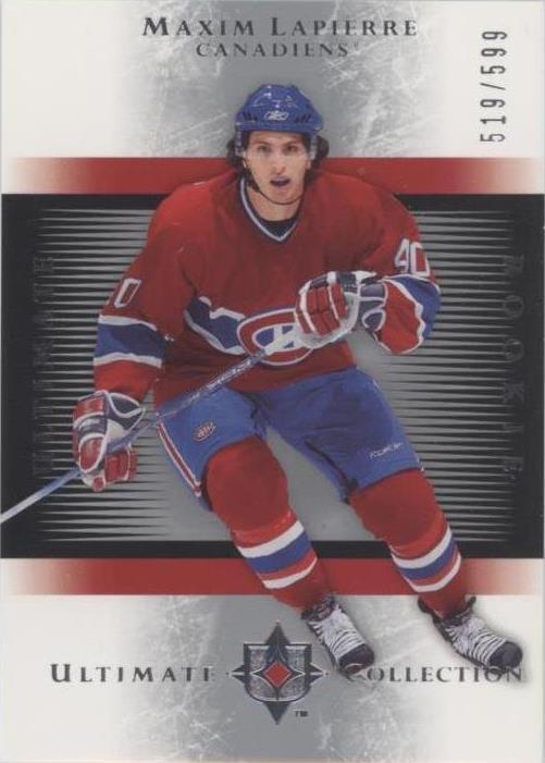 2005-06 Ultimate Collection - Maxim Lapierre #191 /599 (RC) for sale ...