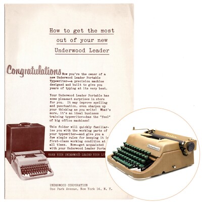 Typewriters - Underwood Leader