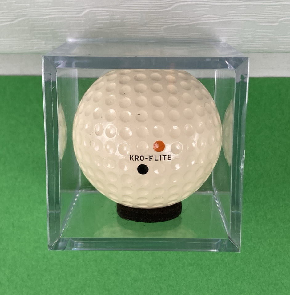 Vintage Spalding Kro-Flite Orange/Black Dots Cadwell -Geer Cover Golf ...
