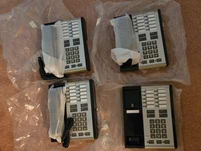 Merlin 10 Button Office Phone Avaya Business Set Black New lot of 4 | eBay