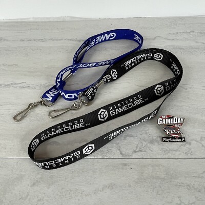 Nintendo Game Boy Advance Console GBA Gamecube Promotional Blue Lanyard ...