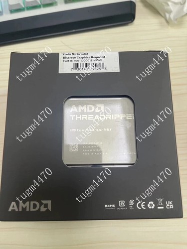 AMD Ryzen Threadripper 7980X CPU processor 5.1GHz sTR5 64 core 128 wire ...