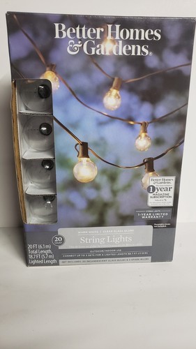 Better Homes & Gardens String Lights, 20 Lights, New | eBay