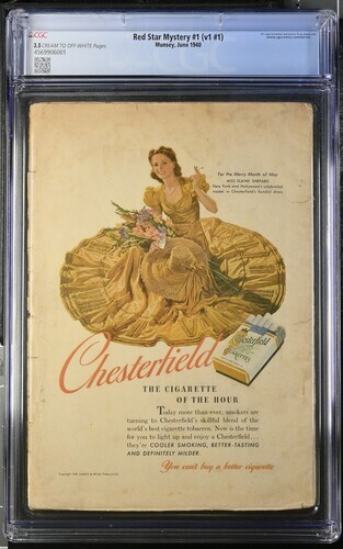 Red Star Mystery Pulp 1 (V1 #1) CGC 3.5 Classic H.J. Ward cover 6/1940 ...