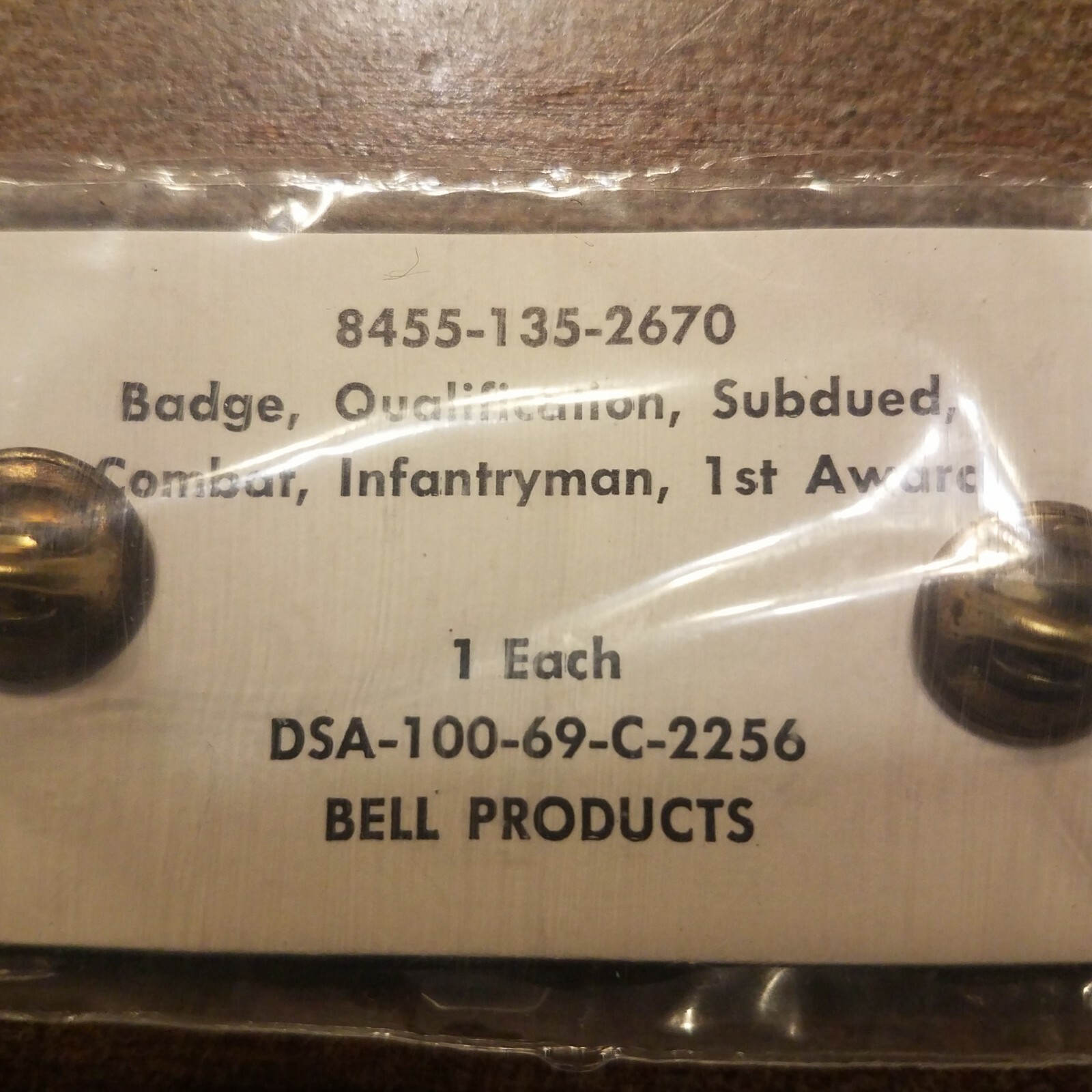 Combat Infantryman Badge CIB Army Infantry Original GI Issue subdued ...