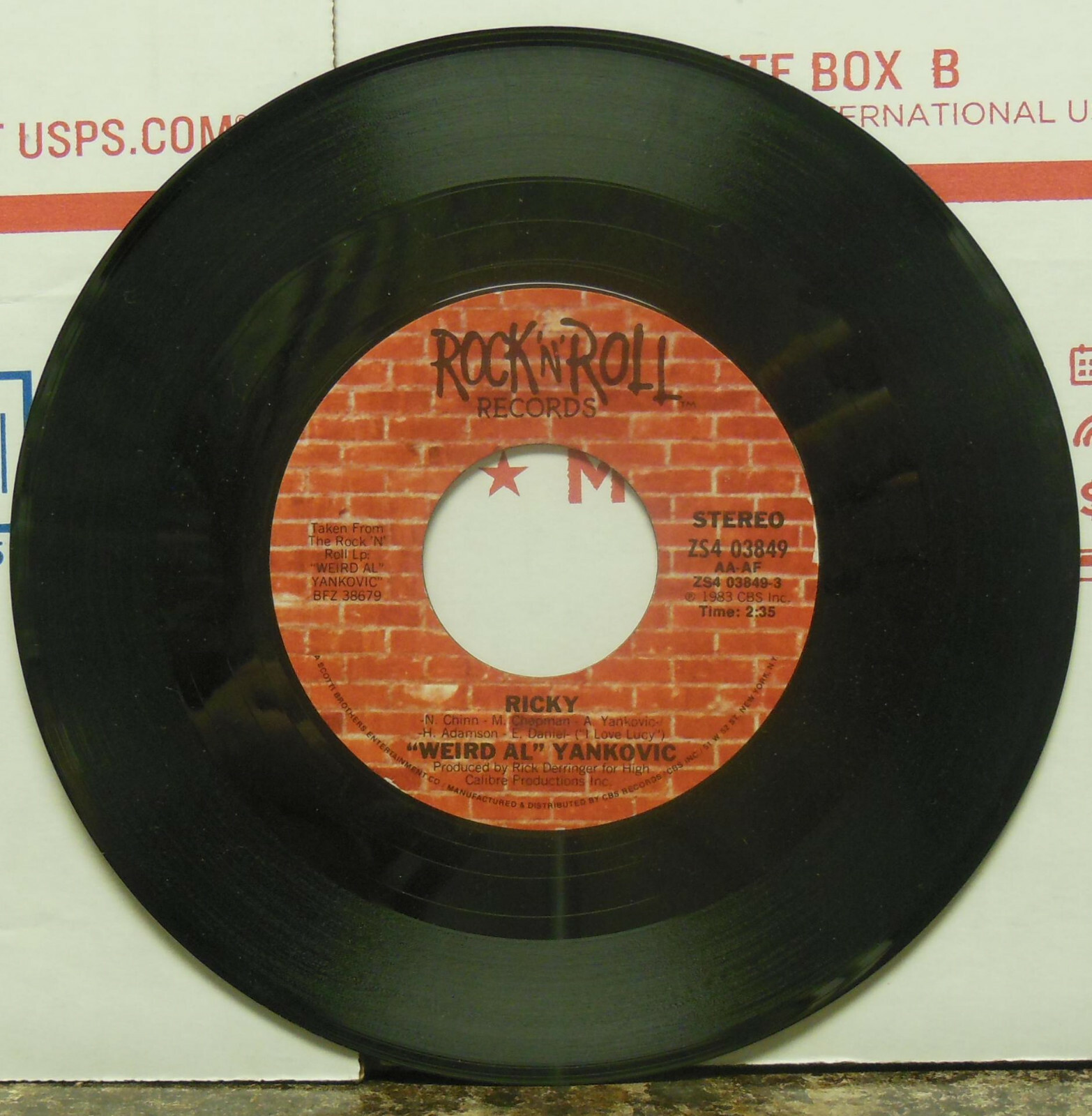 WEIRD AL YANKOVIC - RICKY / BUCKINGHAM BLUES. 45 RPM, VG+ | eBay
