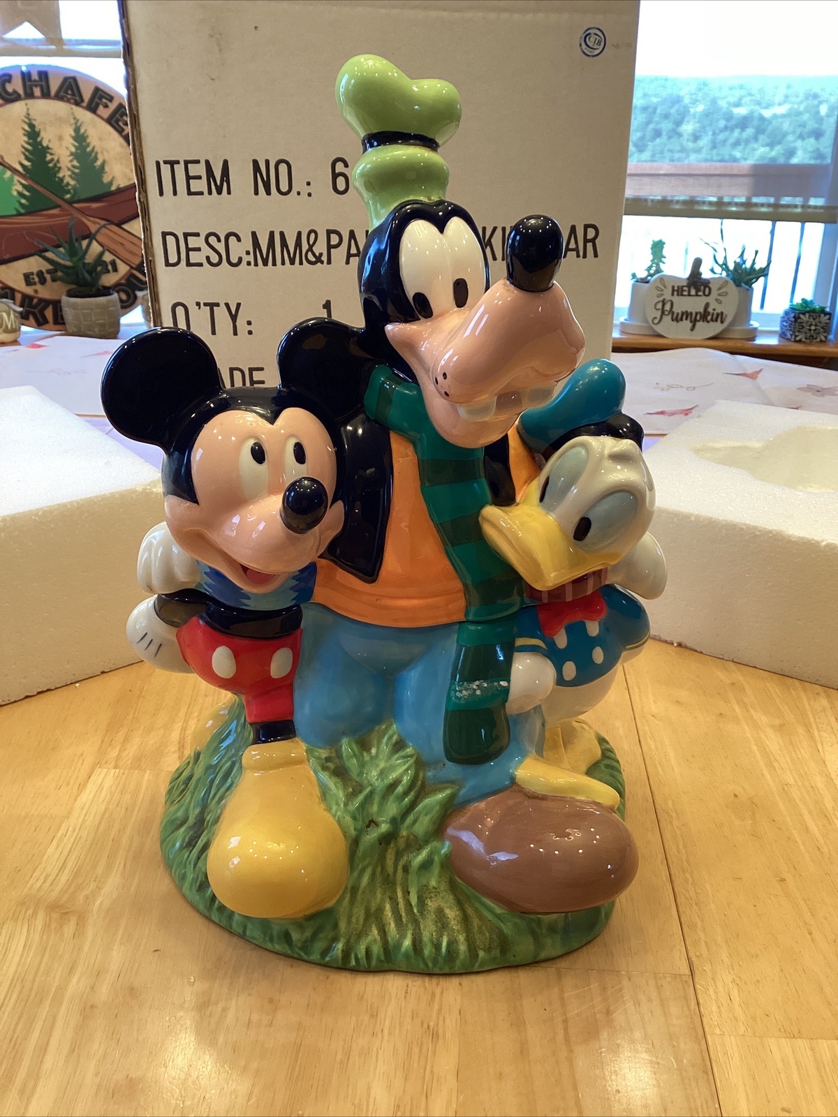 Disney Pals Mickey Mouse, Donald Duck, Goofy & Pluto Cookie Jar 64205 ...