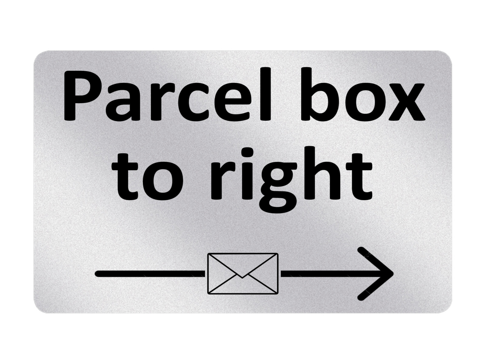 P160 Parcel box to right Door Gate House Letters Plastic PVC Plaque ...