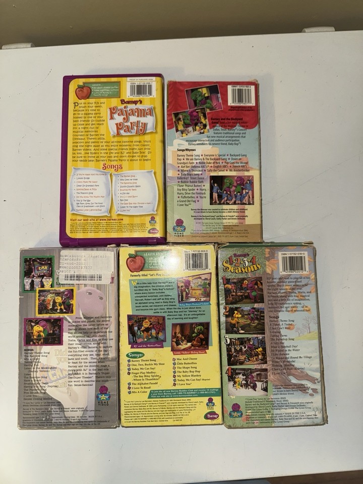 Barney VHS Lot (5) - Minor Mold | eBay