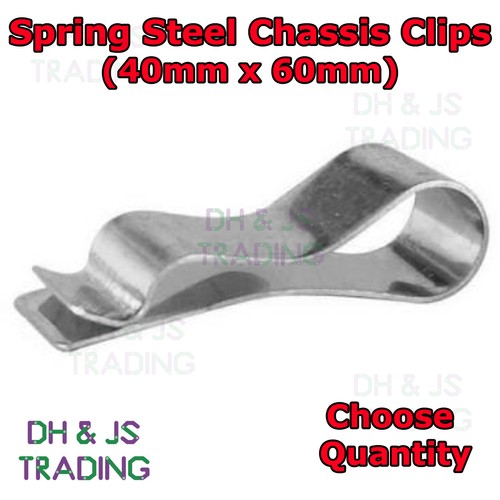Spring Steel Chassis Clips 40mm x 6mm Wiring Race Rally Off Road Clip ...