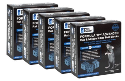 Rat Poison Bait Blocks (1.5kg) - Pest Expert® (Professional Strength 5 ...
