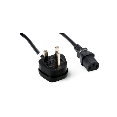 6ft UK England Power Cord IEC-60320-C13 To BS1363 With Fuse - Black | eBay