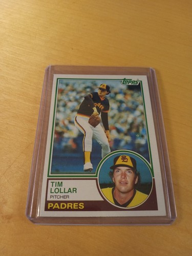 1983 Topps #185 TIM LOLLAR San Diego Padres Baseball Card, Pitcher ...